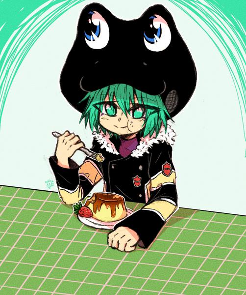 Flan de Katekyo Hitman Reborn comiendo flan XD