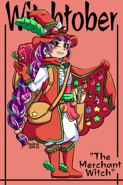 Witchtober 03 Merchant Witch